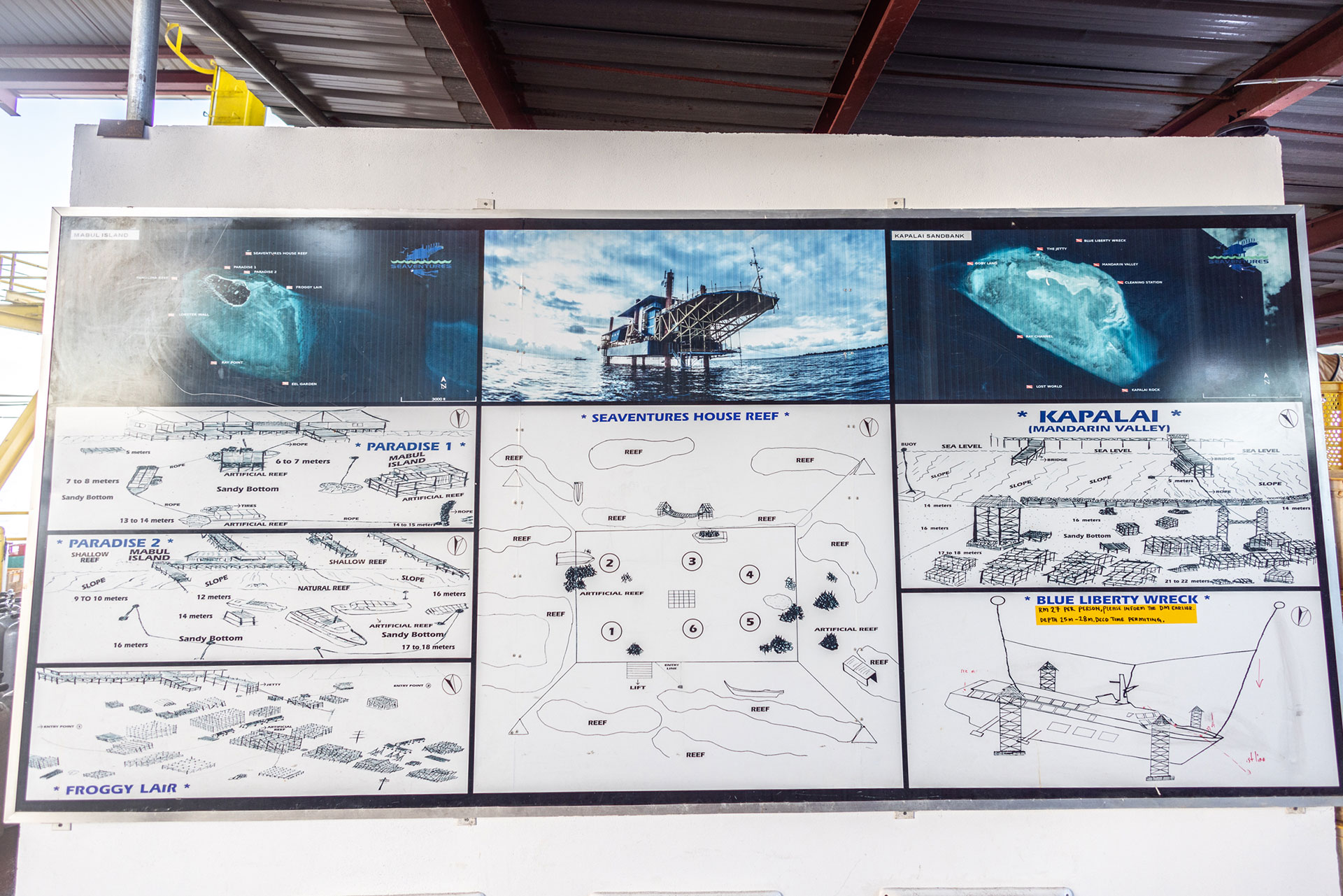 Sipadan, Mabul Island Scuba Diving - Seaventures Dive Rig - Sabah